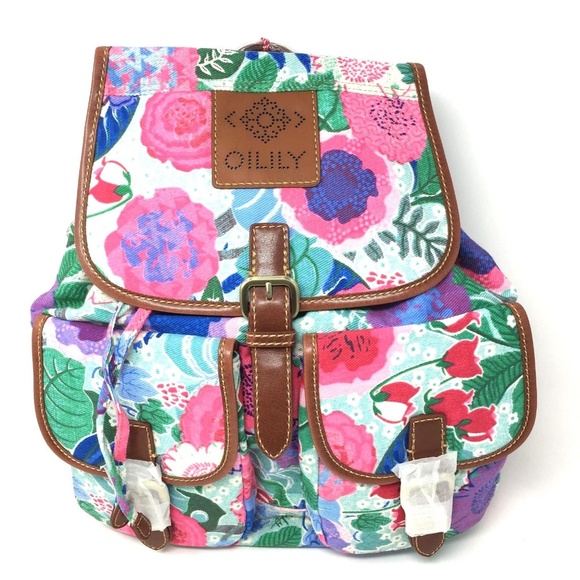 Oilily | Bags | Nwt Oilily Floral Turquoise Backpack | Poshmark